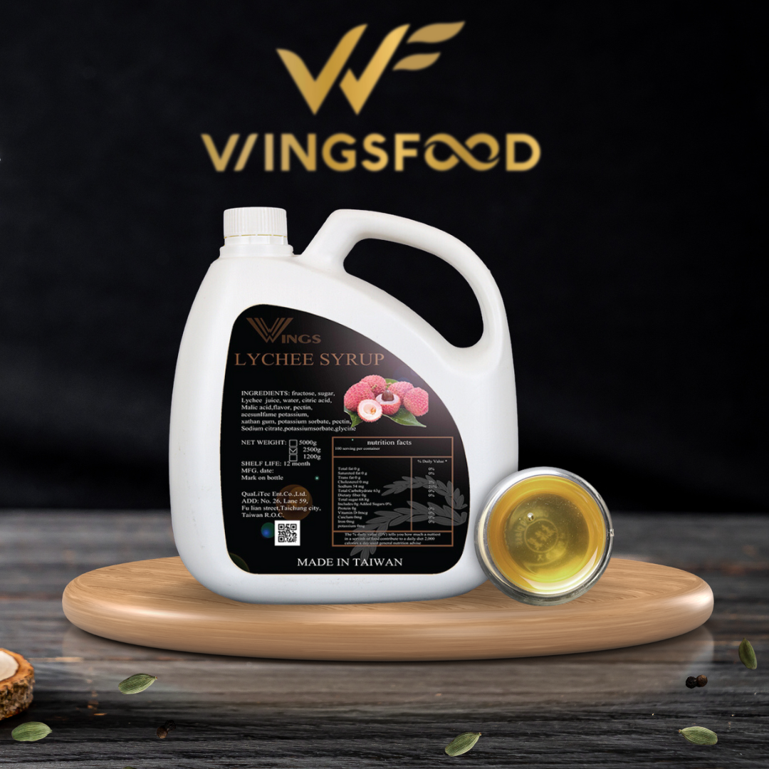 Siro Vải Wings - Sản phẩm cao cấp, mang lại hương vị đậm đà